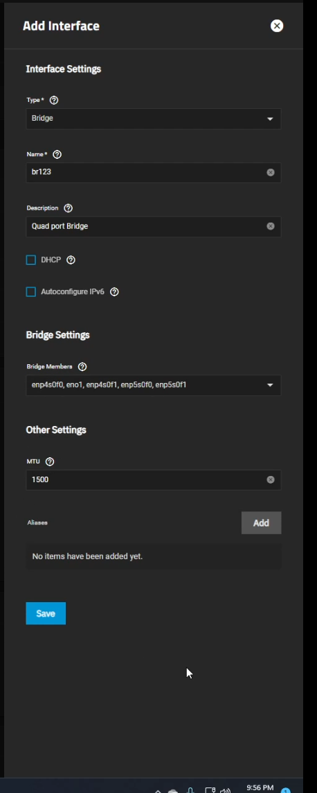 setting up a bridge network on truenas scale is this Broken? | TrueNAS Community