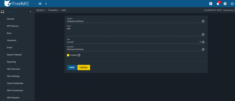 How To Enable Wireguard on FreeNAS 11.3 | TrueNAS - Open Enterprise Storage