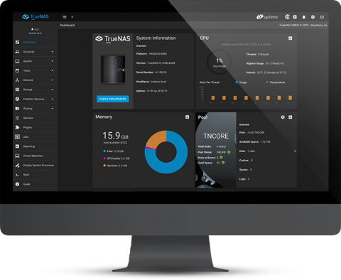 Download TrueNAS CORE - Completely Free NAS OS