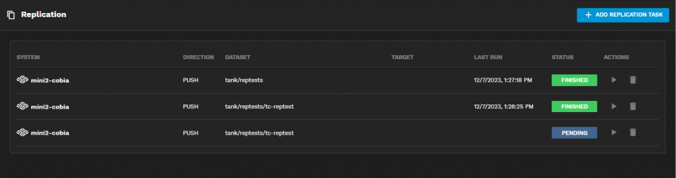 TrueCommand 3.0 Manages ZFS Replication | TrueNAS - Open Enterprise Storage